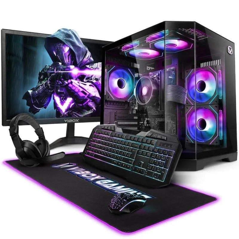 Vibox I-501 AMD Ryzen 3 3200G 16GB 1TB NVMe Gaming Monitor 21,5" RGB ...